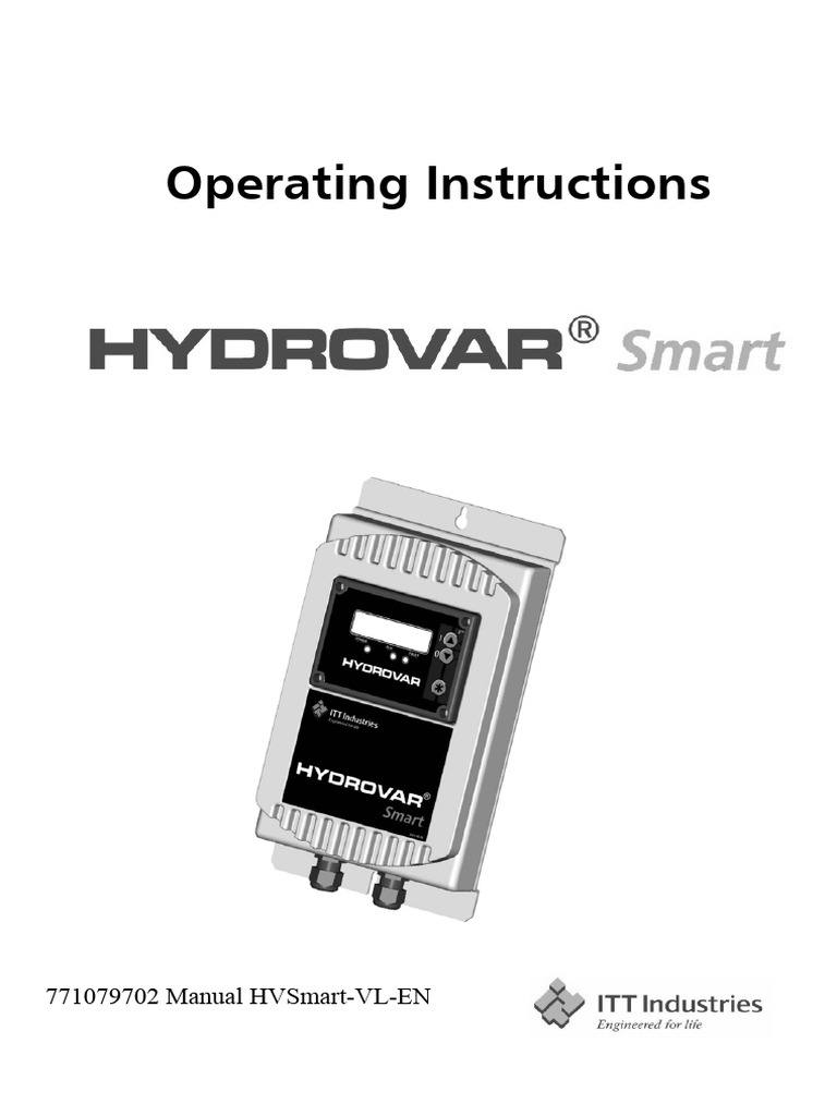 Hydrovar Smart Controller Manual | PDF | Menu (Computing) | Frequency