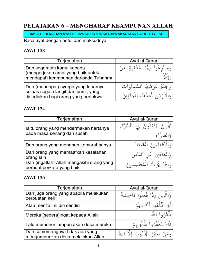 Tugasan Pendidikan Islam 2 Intan - Khamis 16.04.2020 | PDF