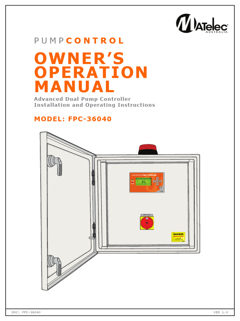 Advanced Dual Pump Controller 3PH | PDF | User Interface | Parameter (Computer Programming)
