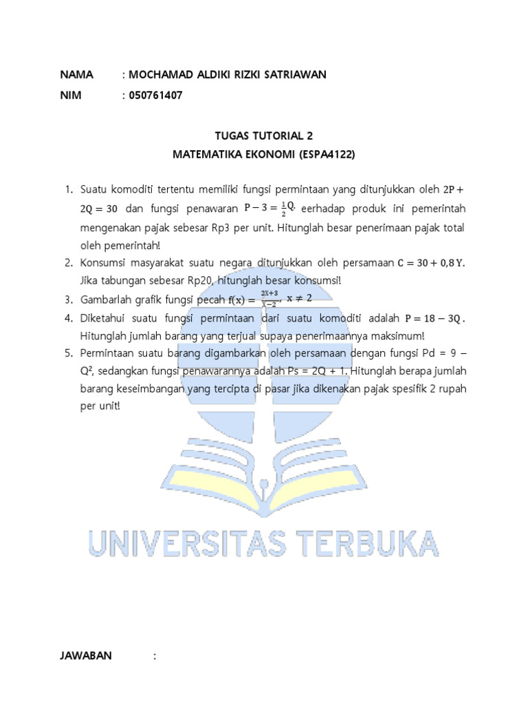 Tugas Tutorial 2 | PDF