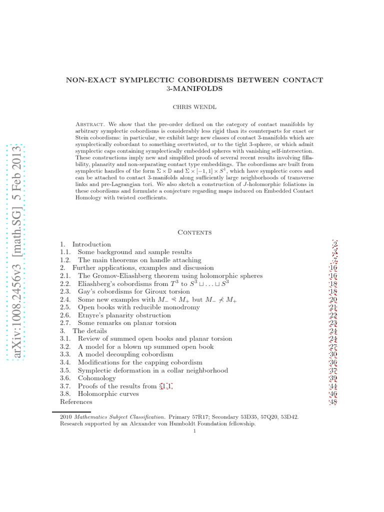 1008 2456 | PDF | Manifold | Geometry