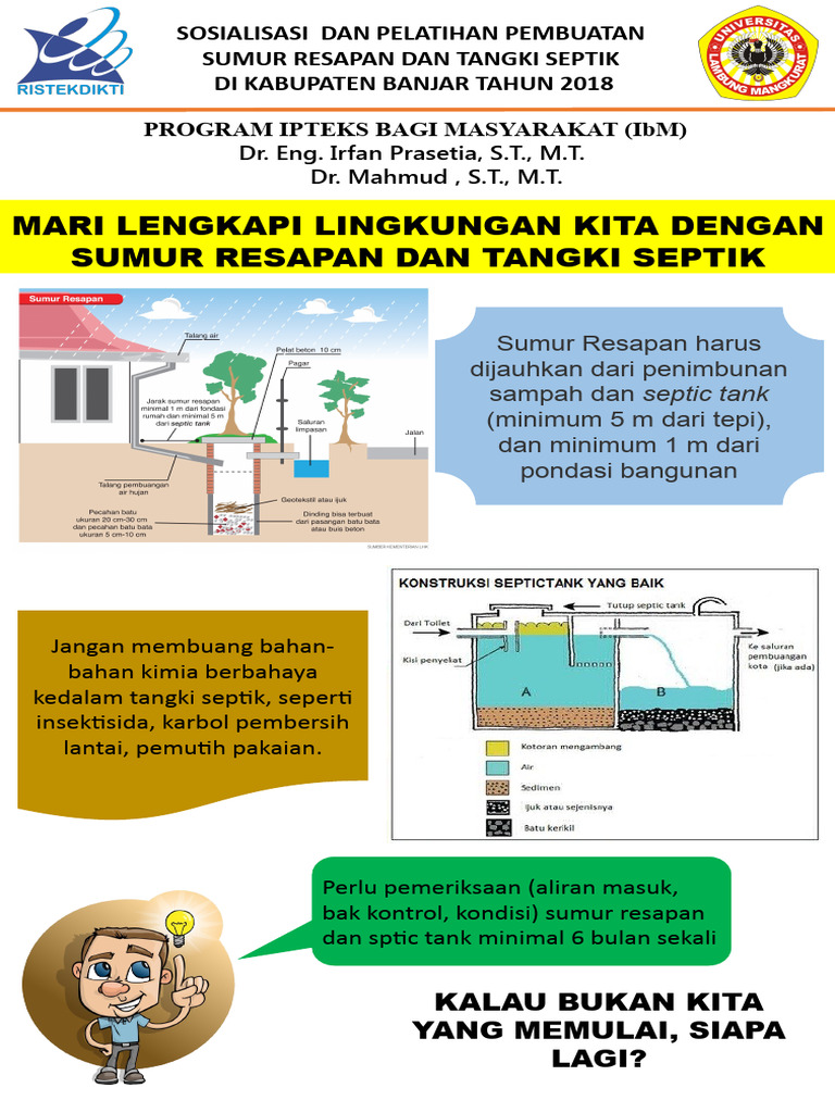Sumur Resapan & Tangki Septik | PDF