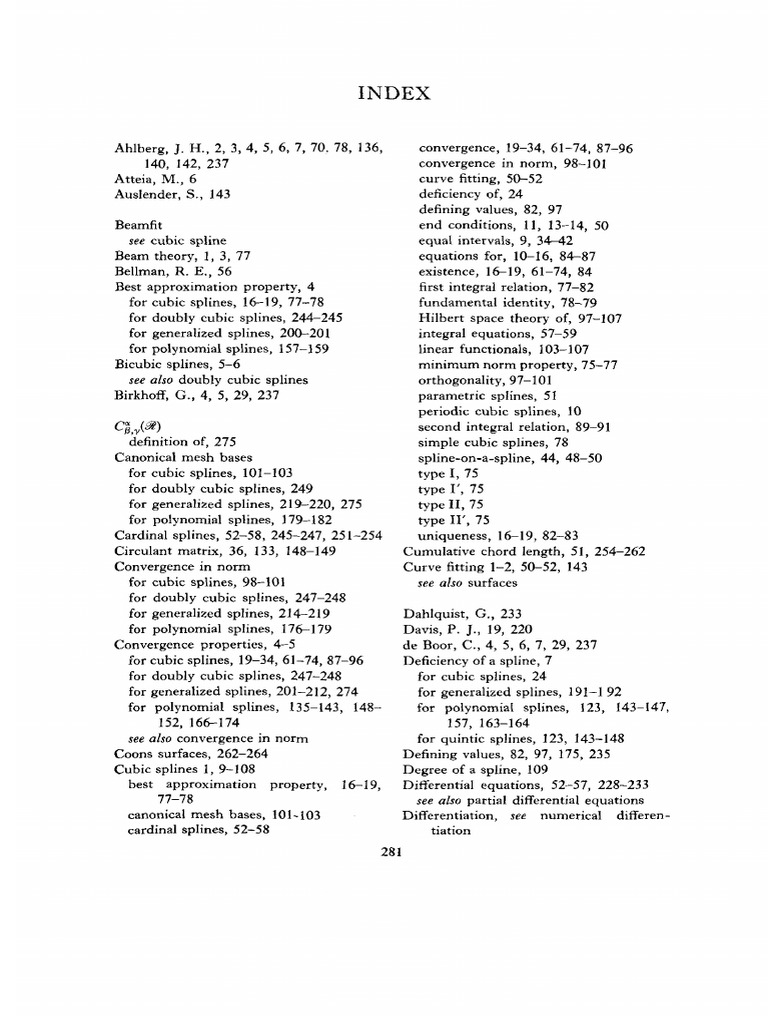 Comprehensive Guide to Splines | PDF | Spline (Mathematics) | Equations