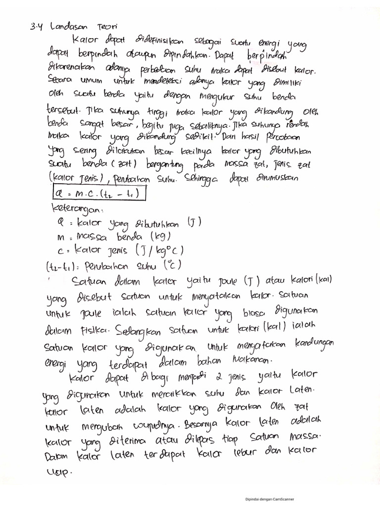 Kalor - Amal Fadhilah | PDF