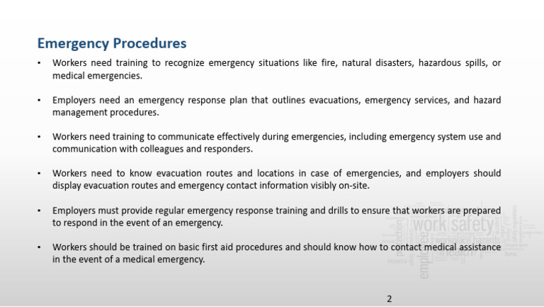 Emergency Procedures | PDF