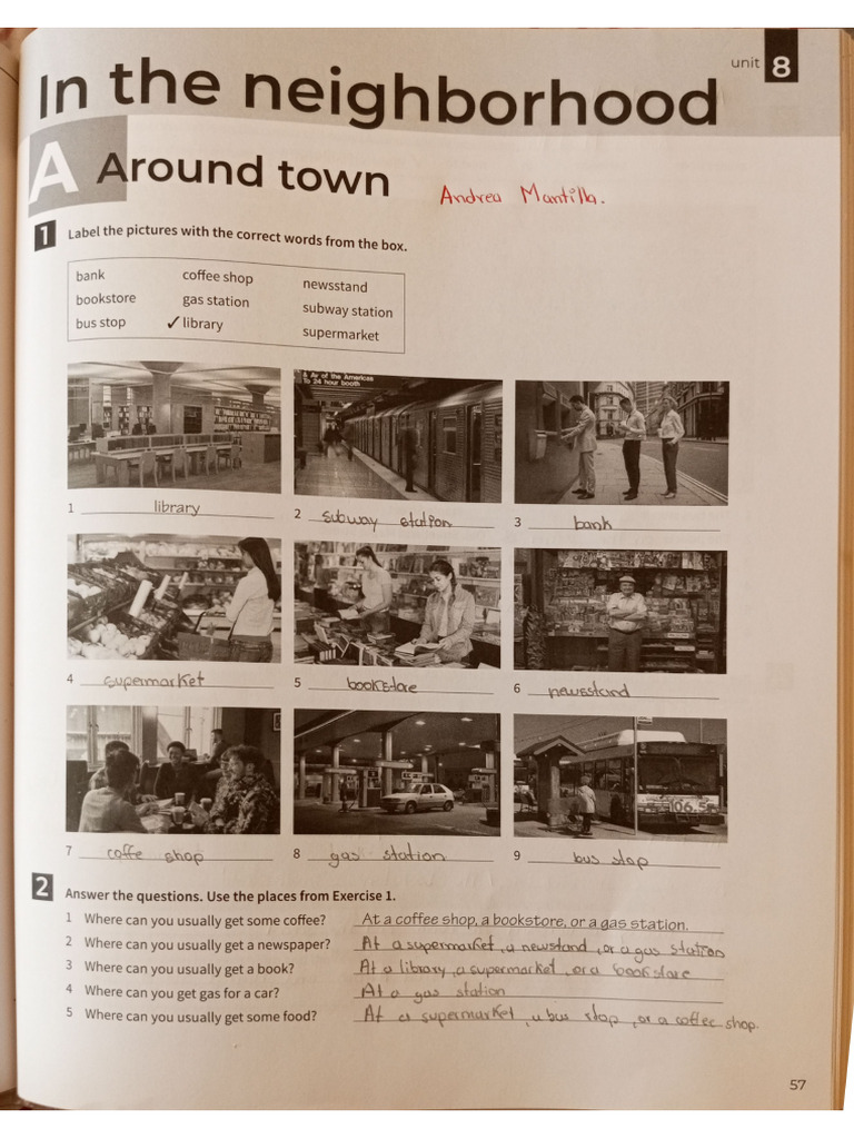 Workbook Unit 8 | PDF