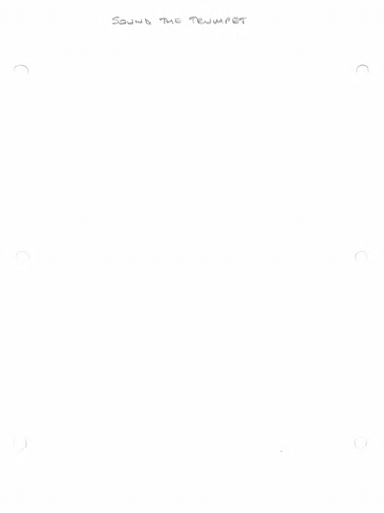 Sound The Trumpet | PDF