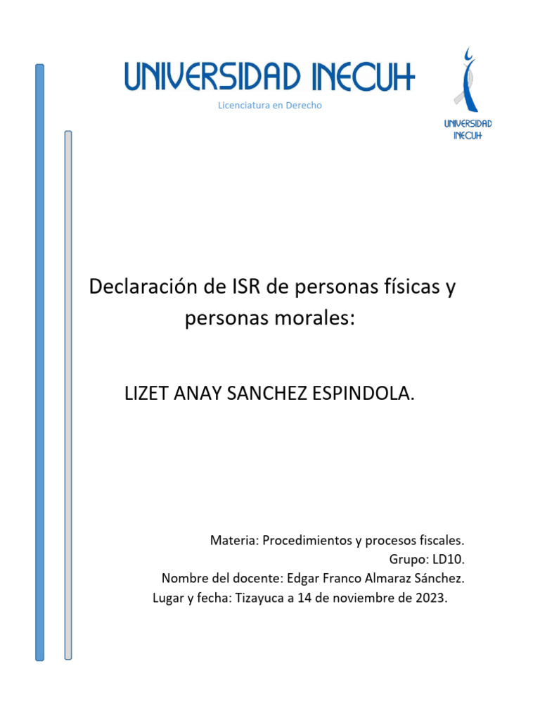 Cuadro Comparativo - Lizet Anay Sanchez Espindola | PDF | Impuesto ...