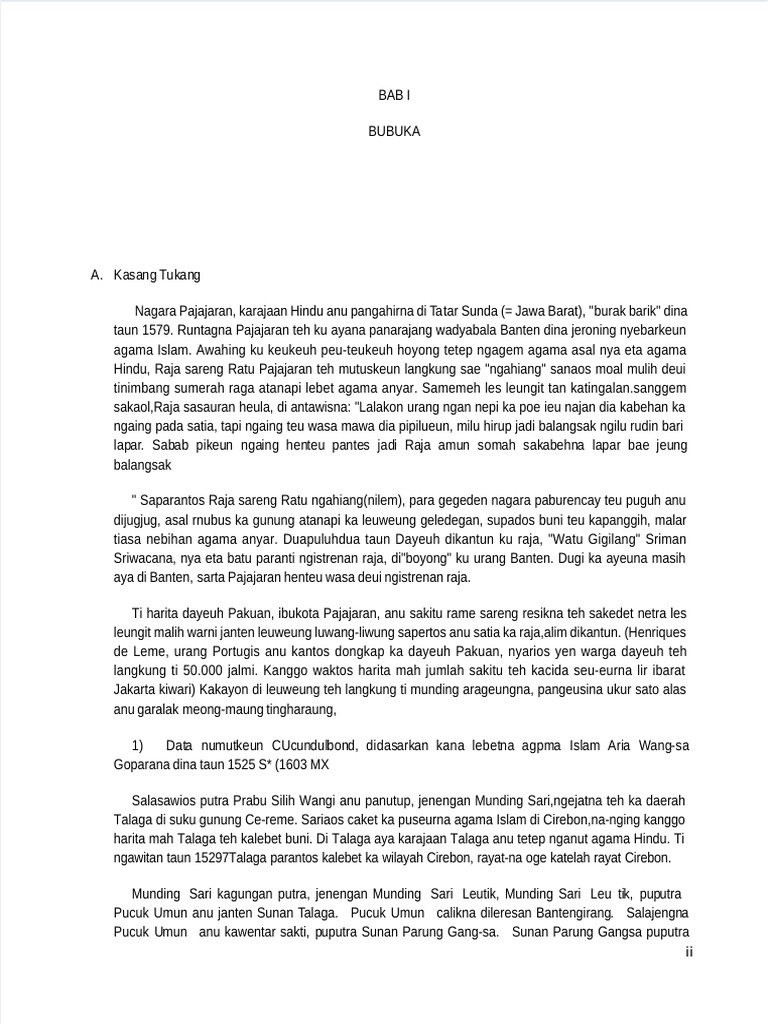 Babad Cikundul | PDF