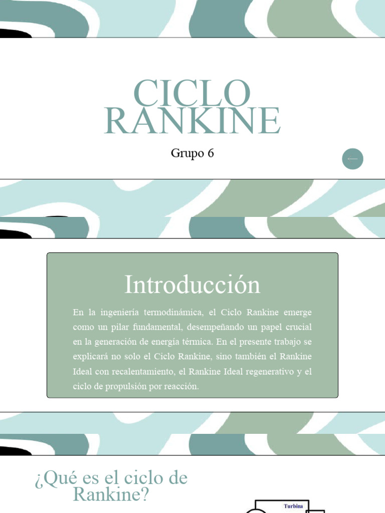 Ciclo Rankine | PDF | Motor a reacción | Vapor de agua