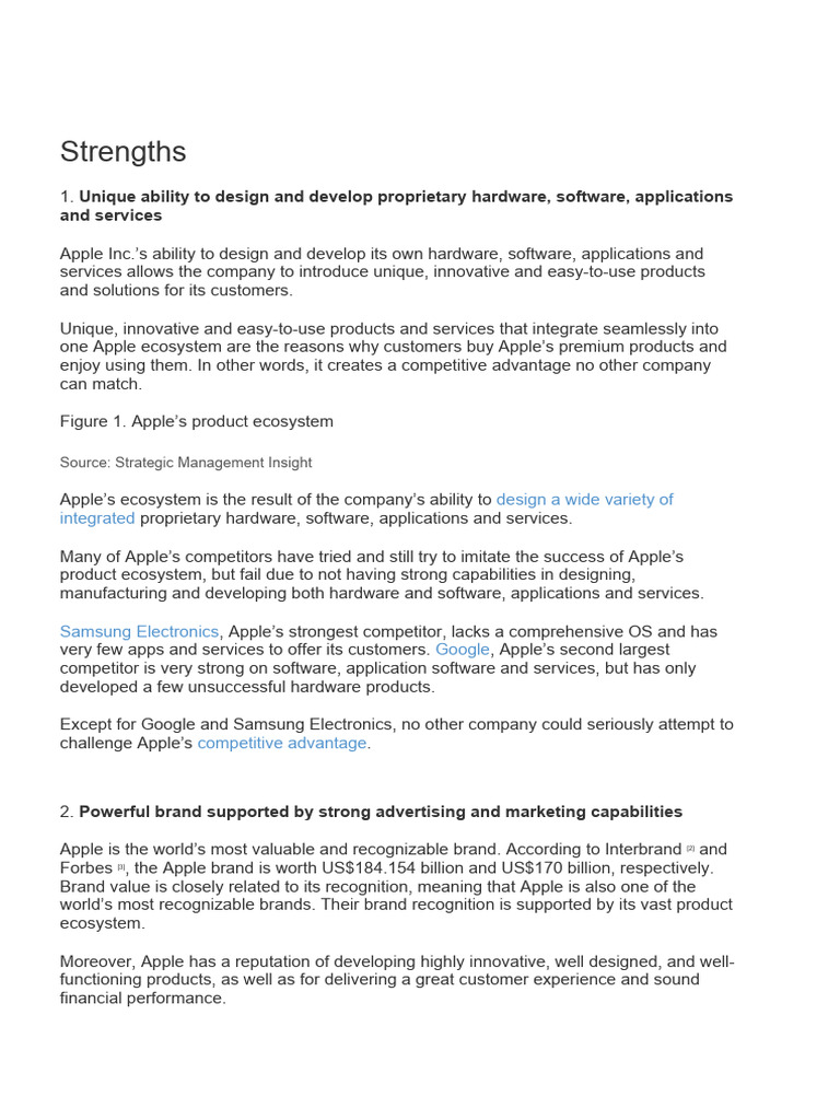 Apple SWOT | PDF | Swot Analysis | Apple Inc.