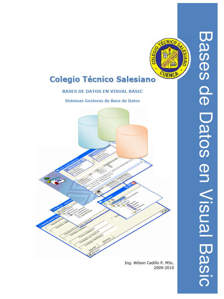 Bases de Datos en Visual Basic | PDF | Active X Data Objects | Bases de datos
