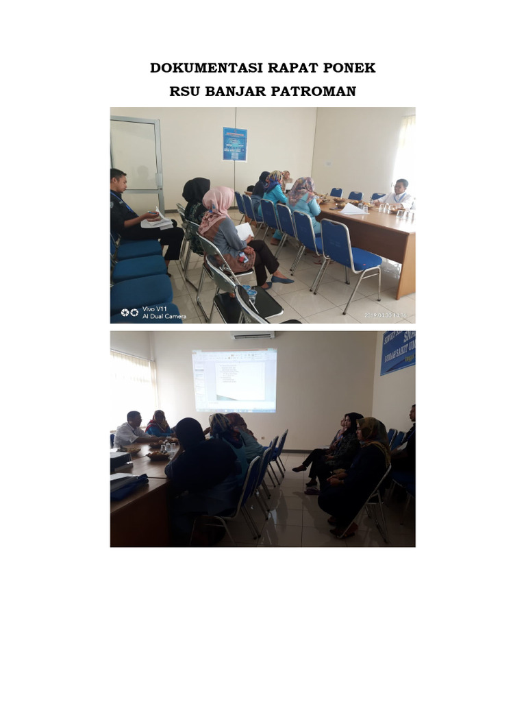 Dokumentasi Rapat Ponek | PDF
