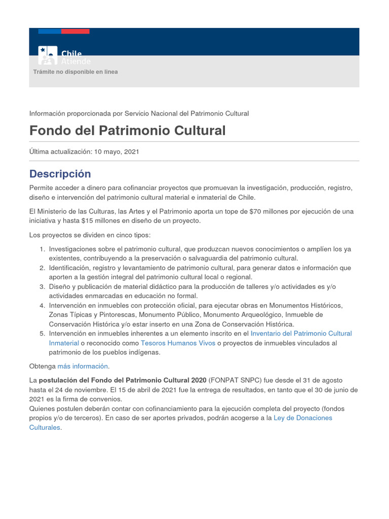 Fondo Del Patrimonio Cultural | PDF | Patrimonio cultural | Bienes (Ley)