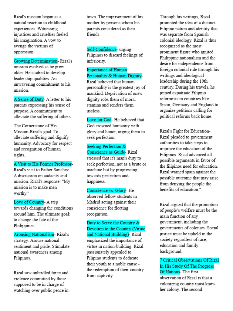 Rizal Scrapbook | PDF | Dignity | Philippines