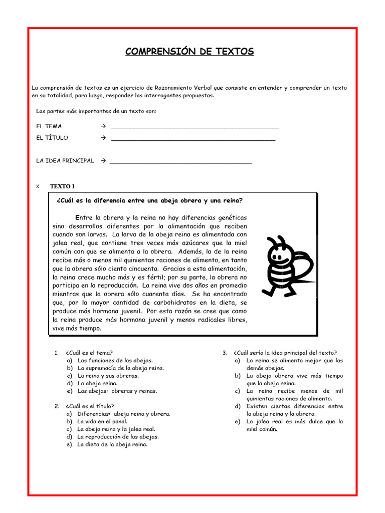 Comprensión de Lecturas Tercero de Secundaria | PDF | Renacimiento ...