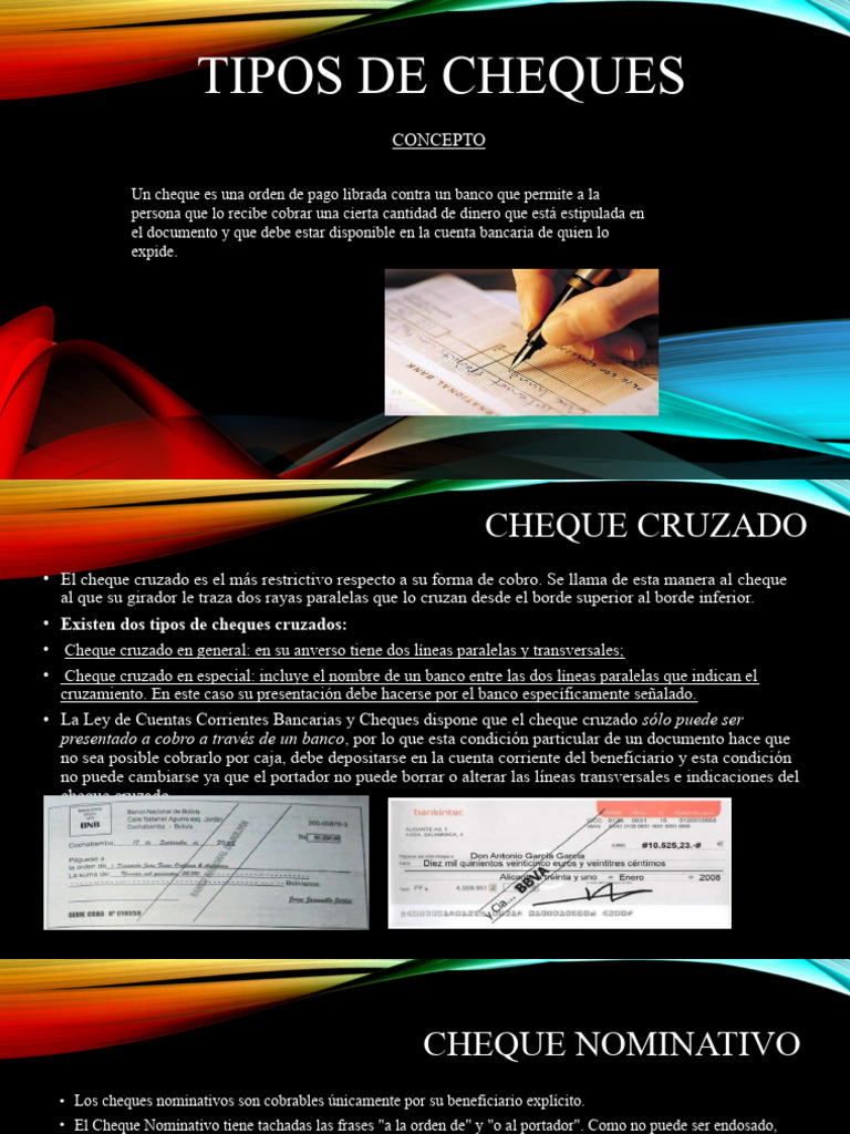 Diferentes Tipos De Cheques – Que Es Un Cheque Bancario – RVZQ