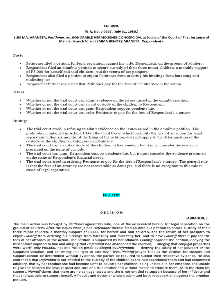 Arante v. Concepcion | Download Free PDF | Mandamus | Justice