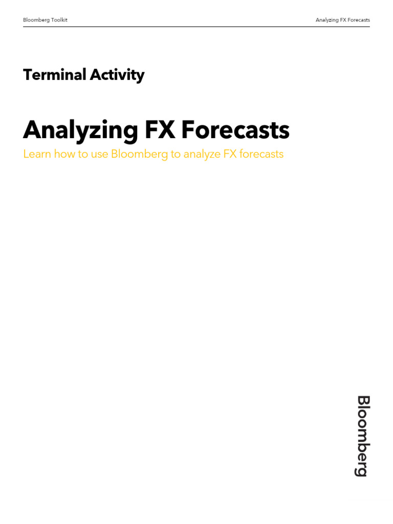 Analyzing FX Forecasts | PDF | Forecasting | Exchange Rate