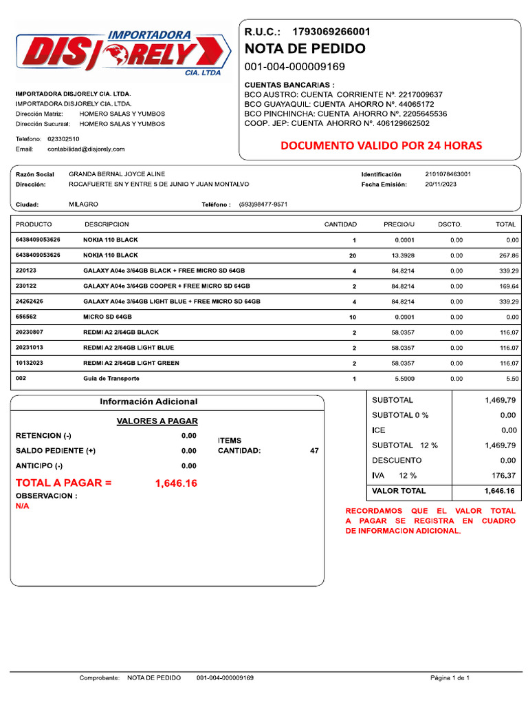 Np9169 Joyce Granda | PDF