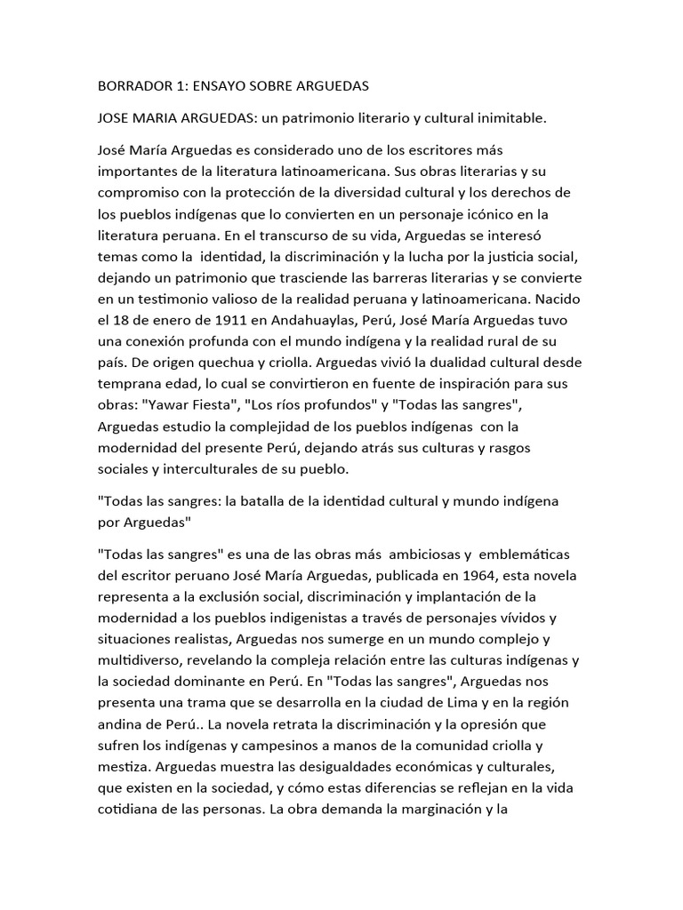 Borrador 1 | PDF | Perú