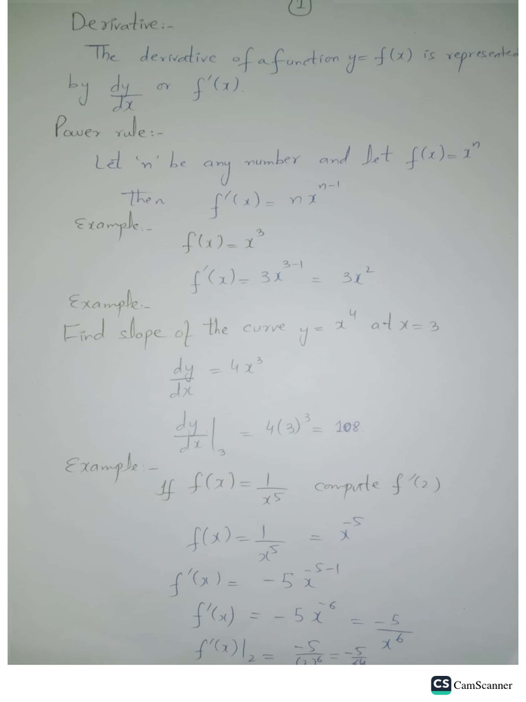 Derivative | PDF Derivative | PDF