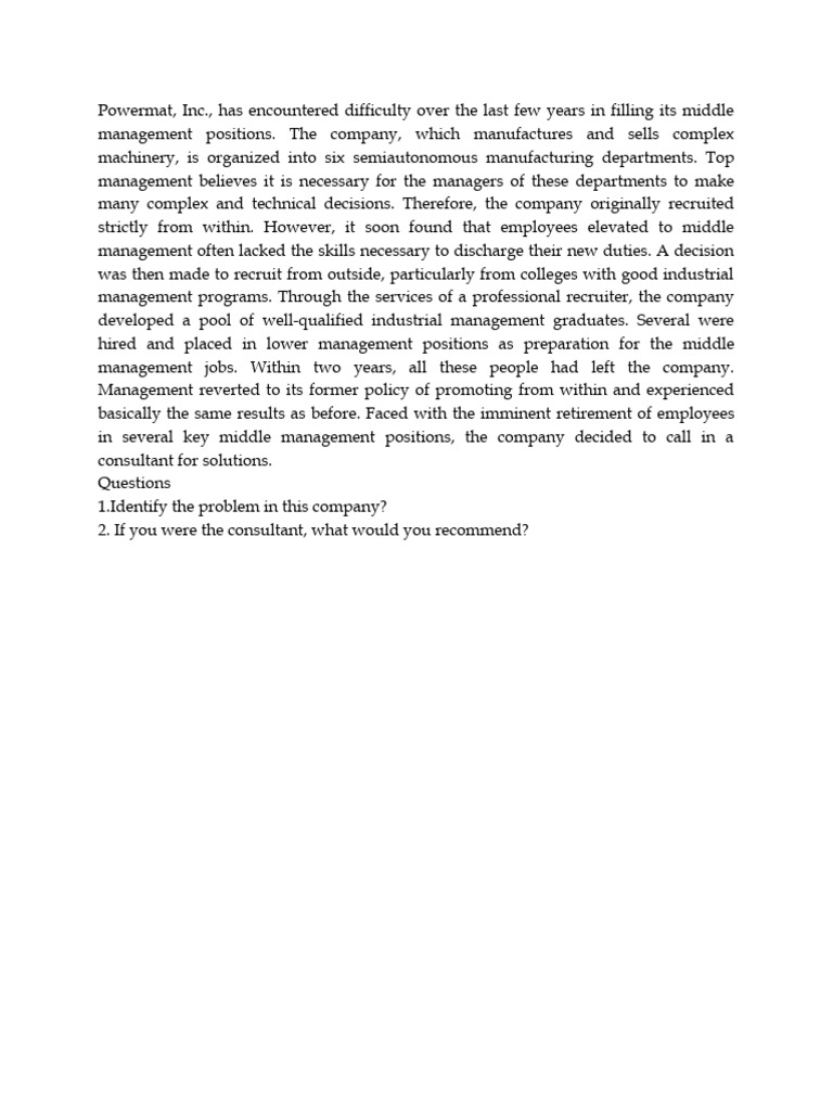 Recruitment Case Study.. | PDF | Career & Growth | Business