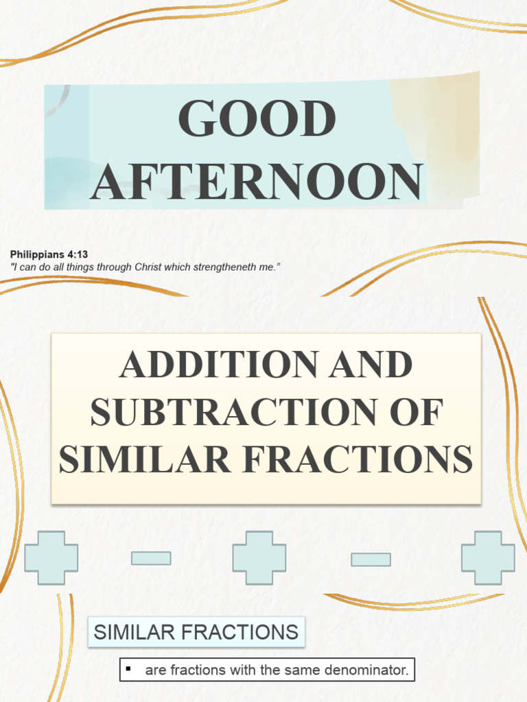Addition And Subtraction Of Fractions Pdf Naming Conventions