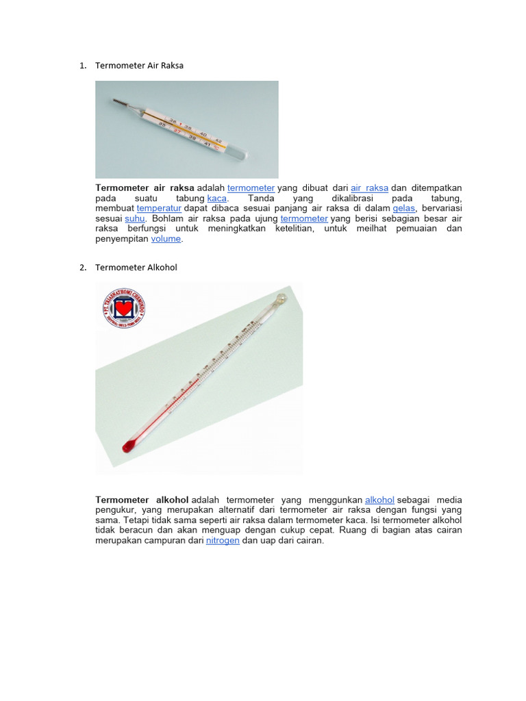 Termometer Air Raksa | PDF
