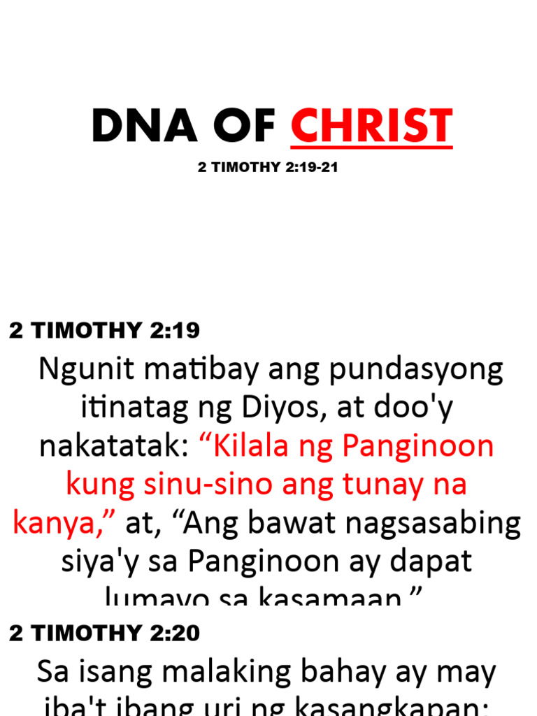 Dna of Christ | PDF