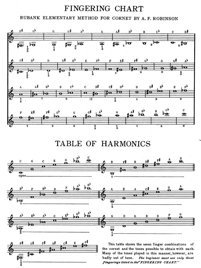 Fingering Chart | PDF
