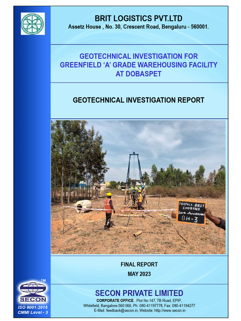 Final Report - Brit Logistics | PDF | Geotechnical Engineering | Applied And Interdisciplinary ...
