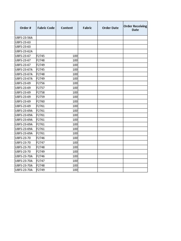 Previous Work Orders | PDF