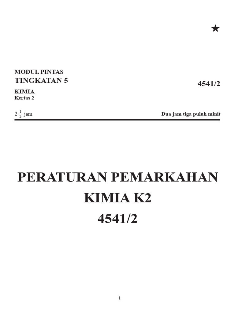Selangor SPMC Skema Kimia Kertas 2 (Set 2) | PDF