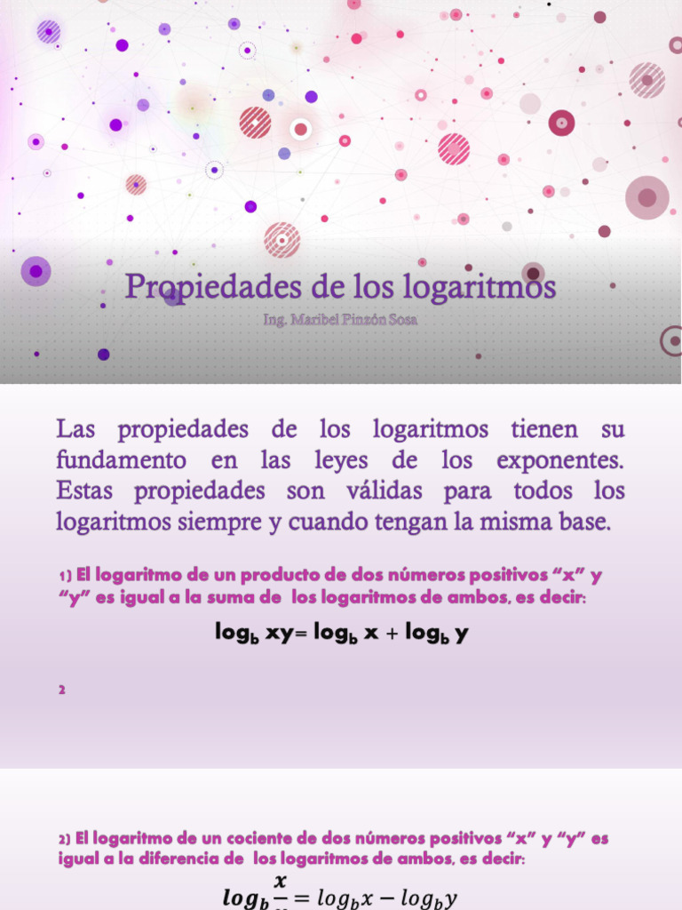 Propiedades de Los Logaritmos | PDF