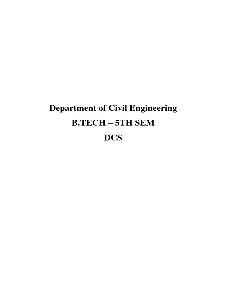 2050I 5th Semester Civil Engineering | PDF | Young's Modulus | Bending