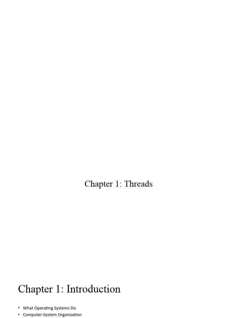 Chapter 1 | PDF | Computer Data Storage | Operating System