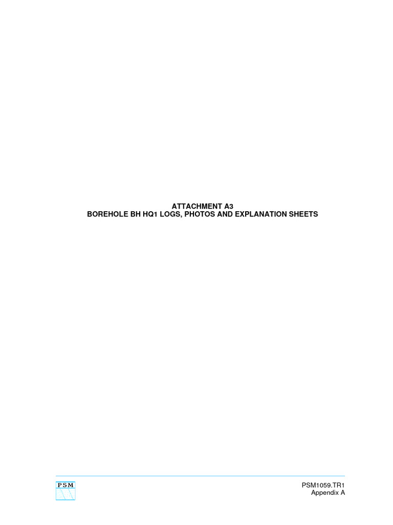 Borehole Log Example and Explanation | PDF | Silt | Rock (Geology)