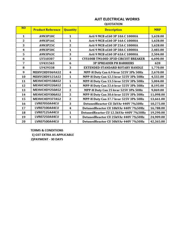 Ajit - Apfc Panel 300 KVR | PDF | Electrical Engineering | Electricity
