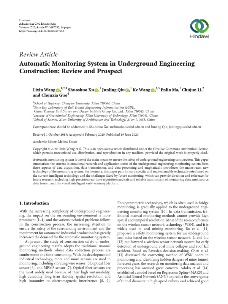 1 Hindawi | PDF | Wireless Sensor Network | Internet Of Things