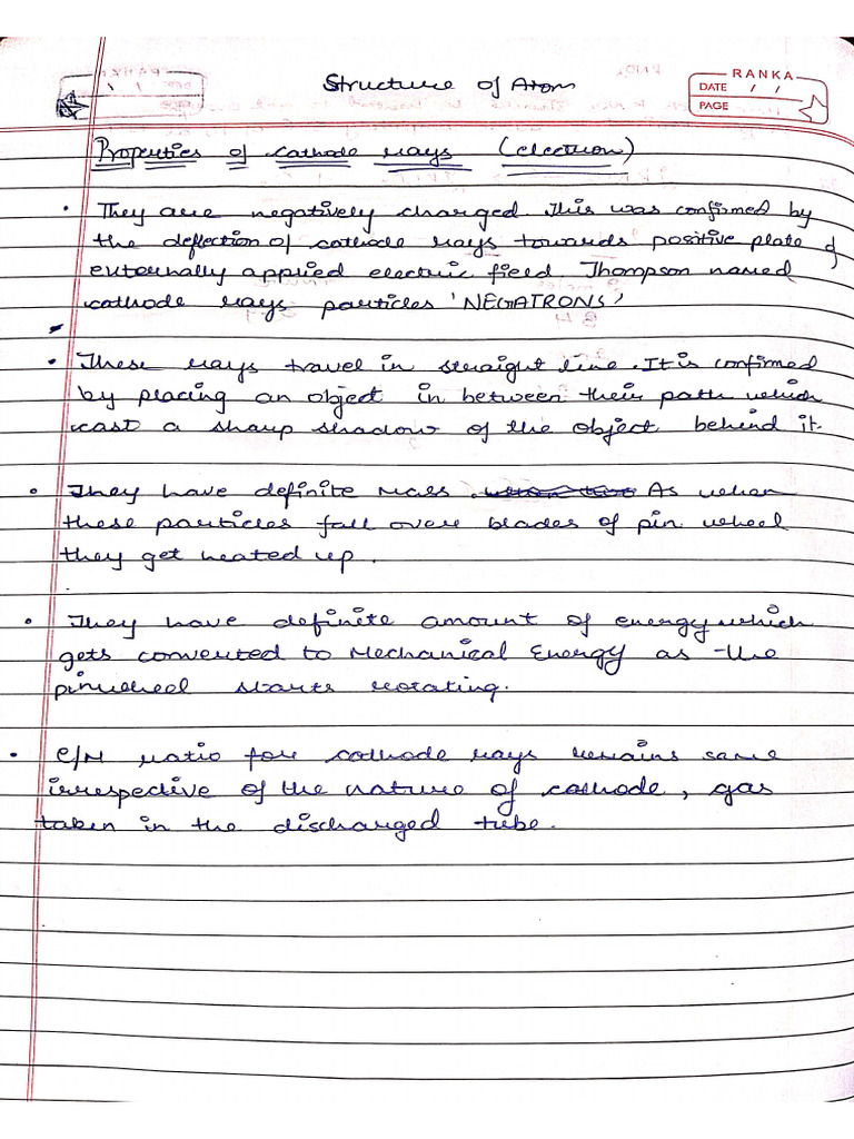 Structure of Atom | PDF