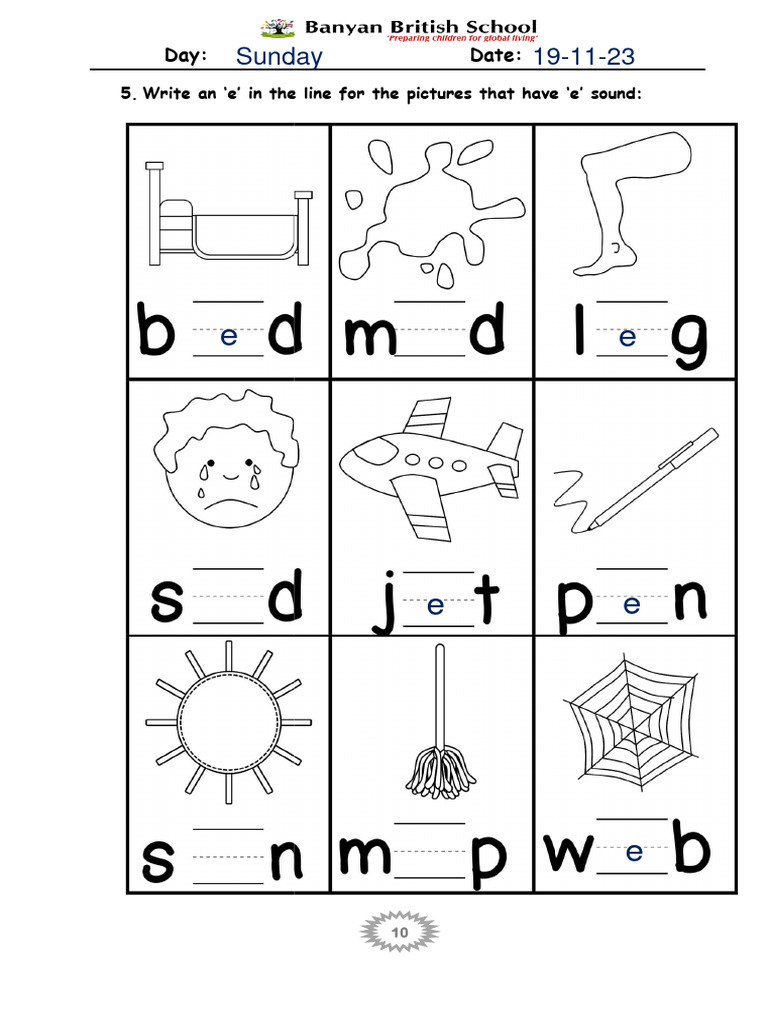 Reception 2nd Term Literacy Workbook (10-11) | PDF