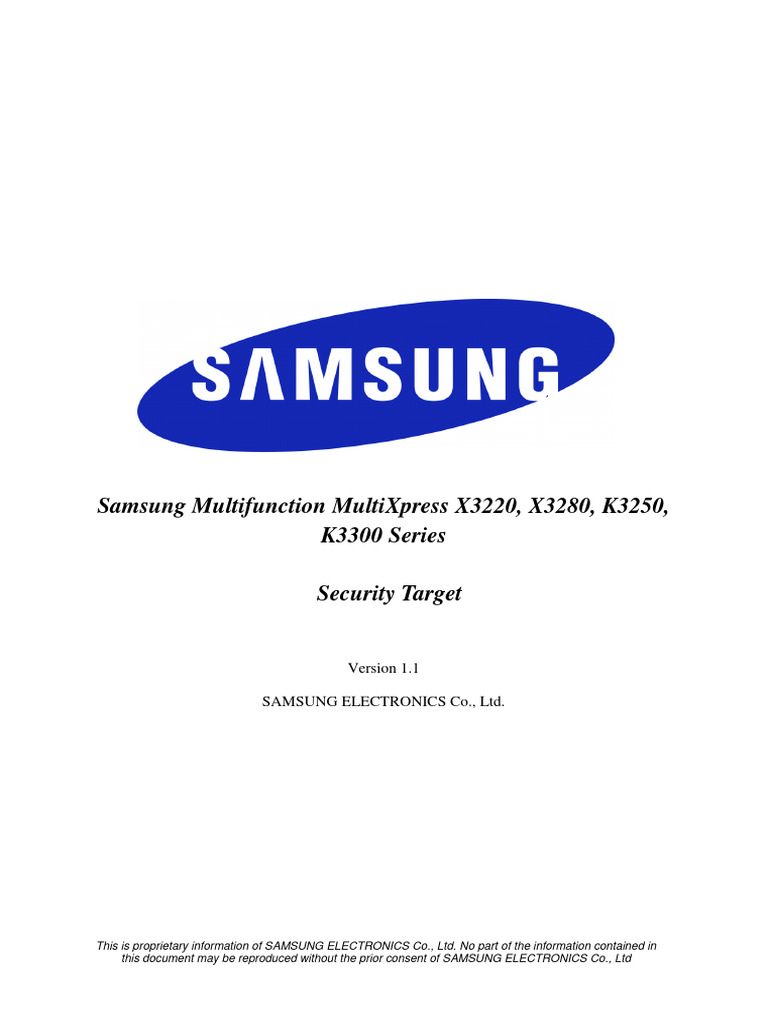 [ST] Samsung Multifunction MultiXpress X3220 v1.1 20160104 최종본 공개용 ...