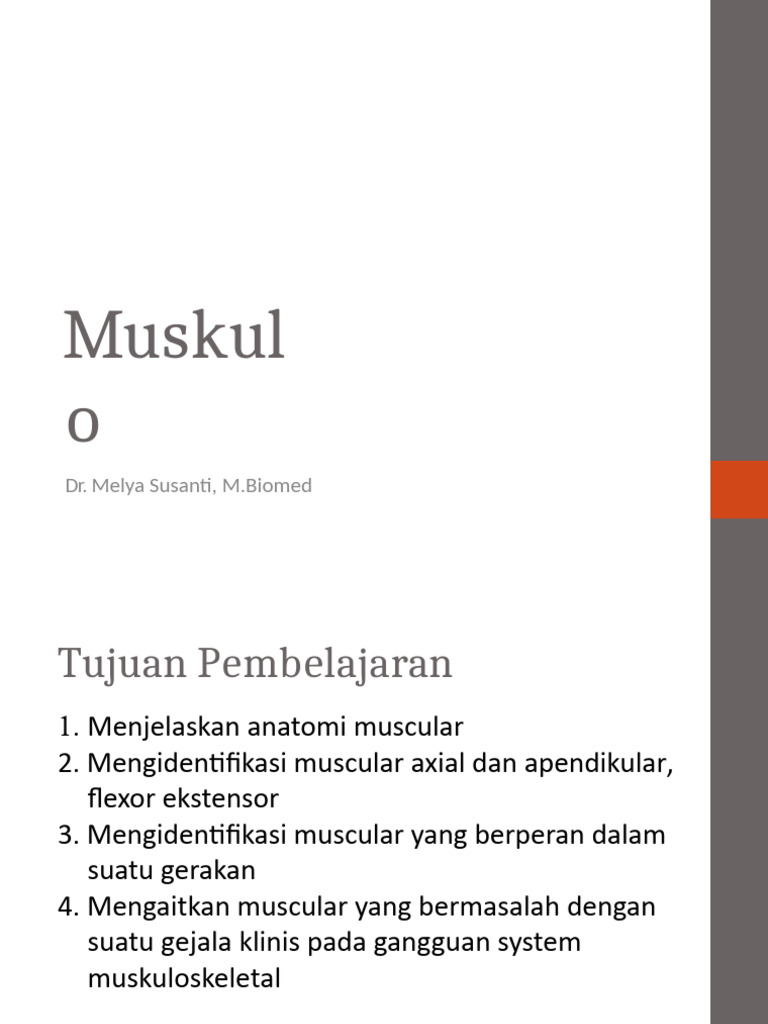 Muskulo | PDF | Sains & Matematika