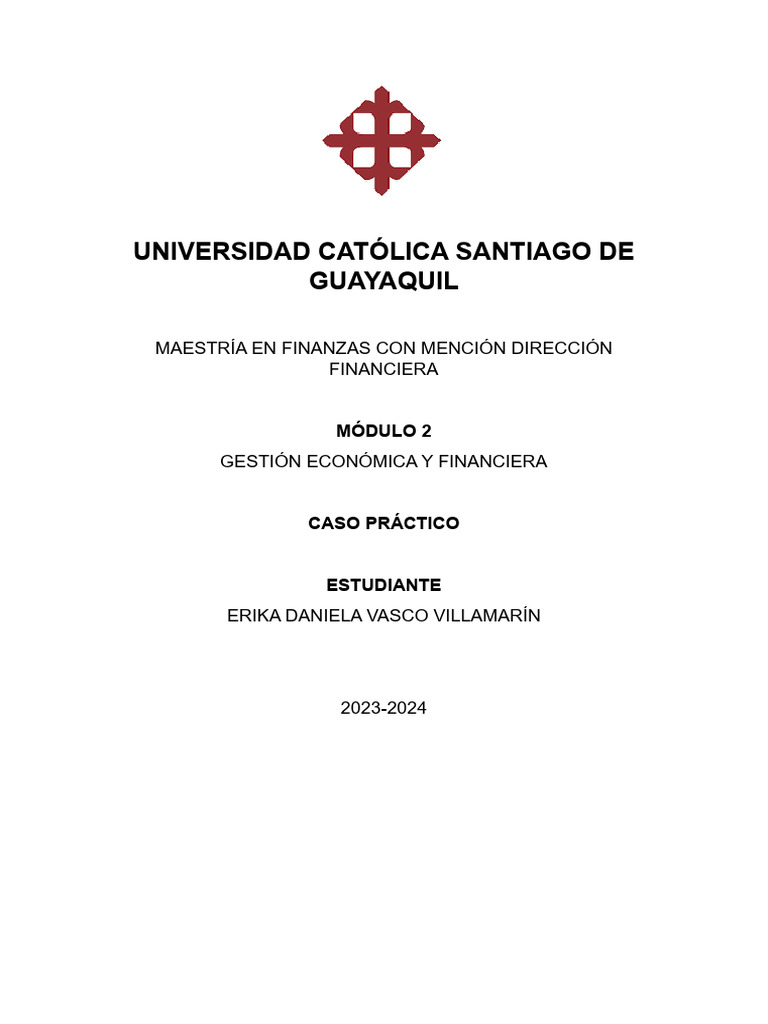 Caso Practico Modulo 2 | PDF | Business | Insolvencia