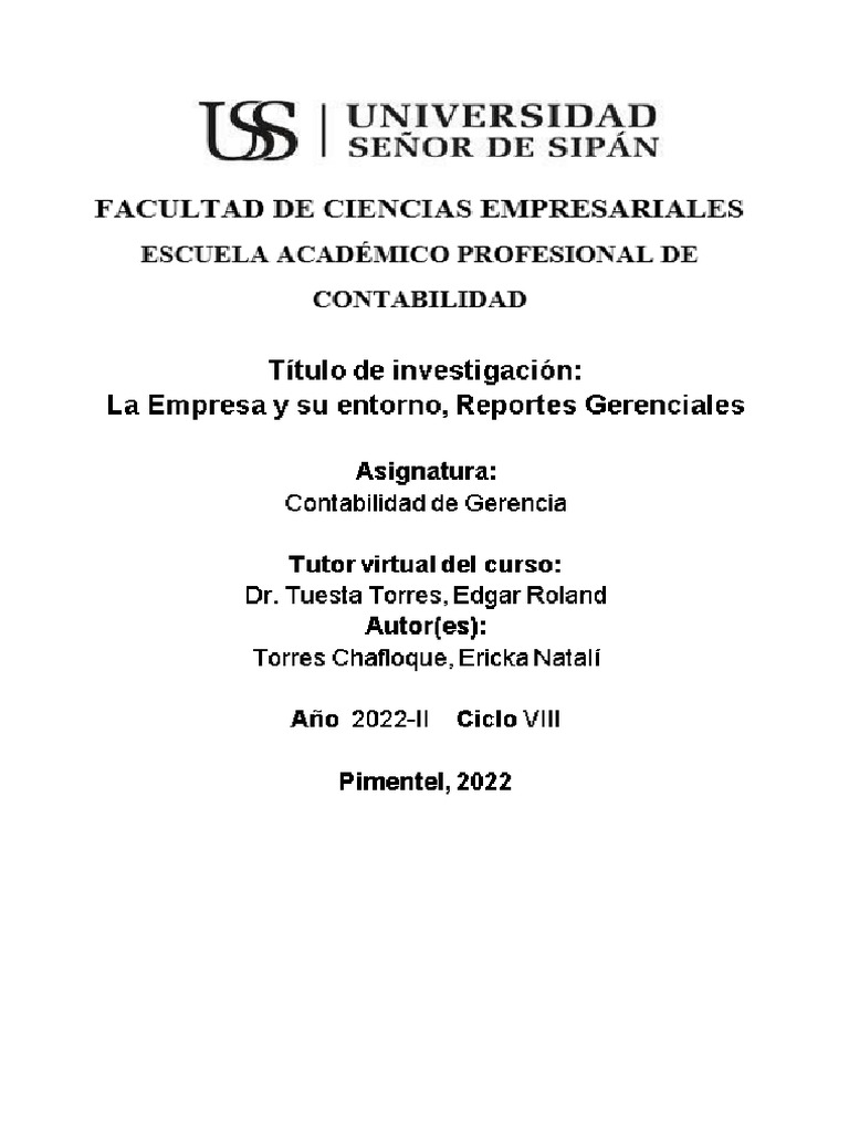 Torres Chafloque Ericka Natali Pa1 CG | PDF | Business | Estado de ...