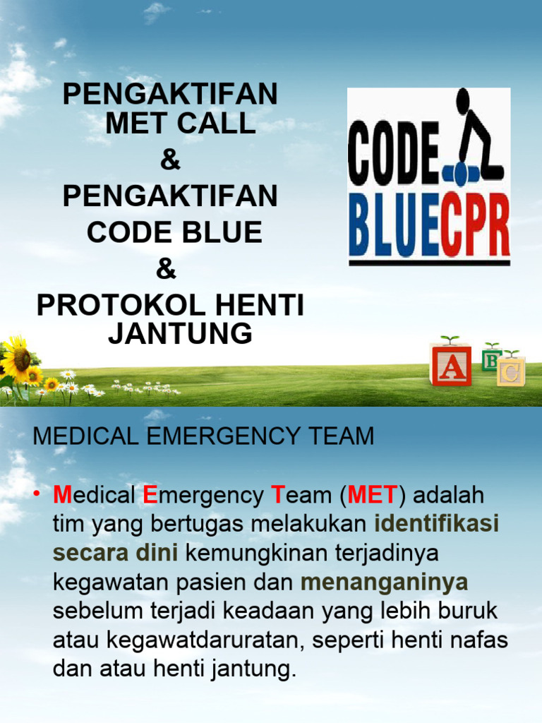 Aktivasi Met Call Dan Code Blue | PDF