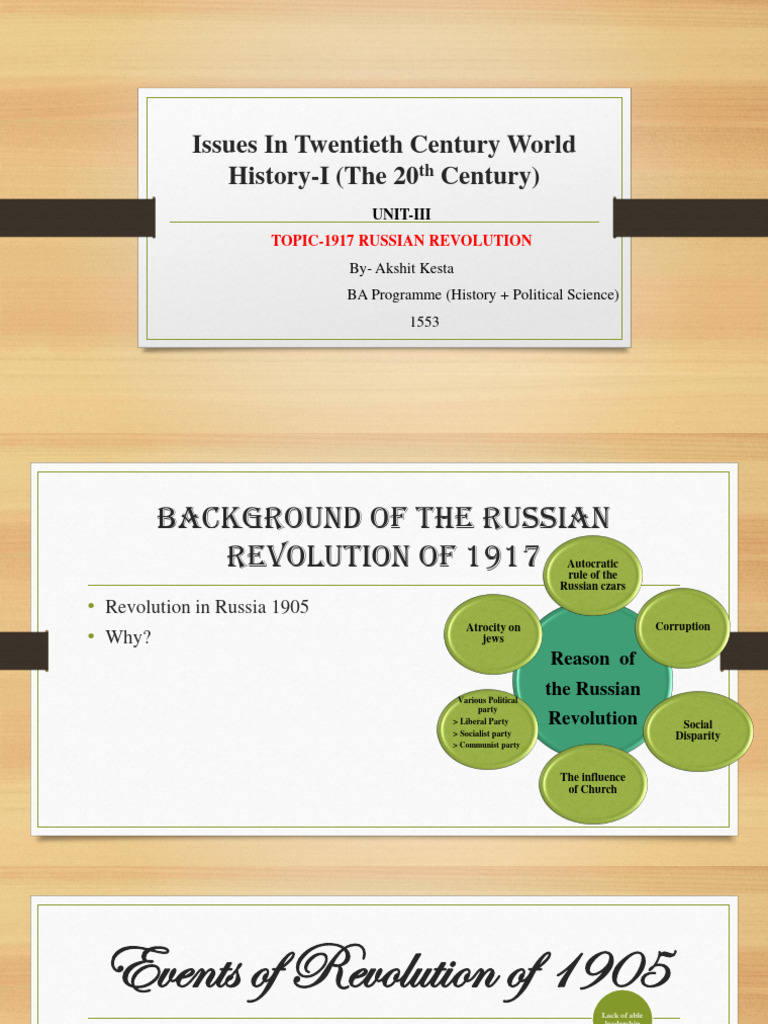 Russian Revolution Presentation | PDF | Russian Revolution | Russian Empire