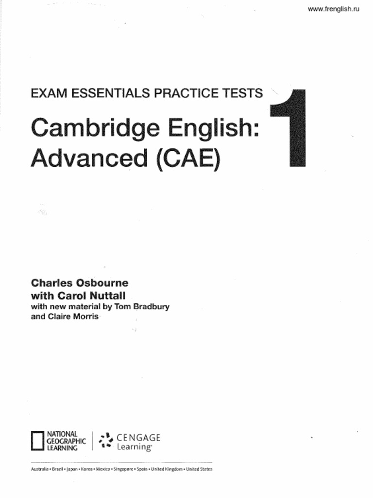 Exam Essentials CAE 1 | PDF