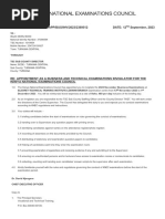 2025 Kcse Registration Return Envelops | PDF | Written Communication